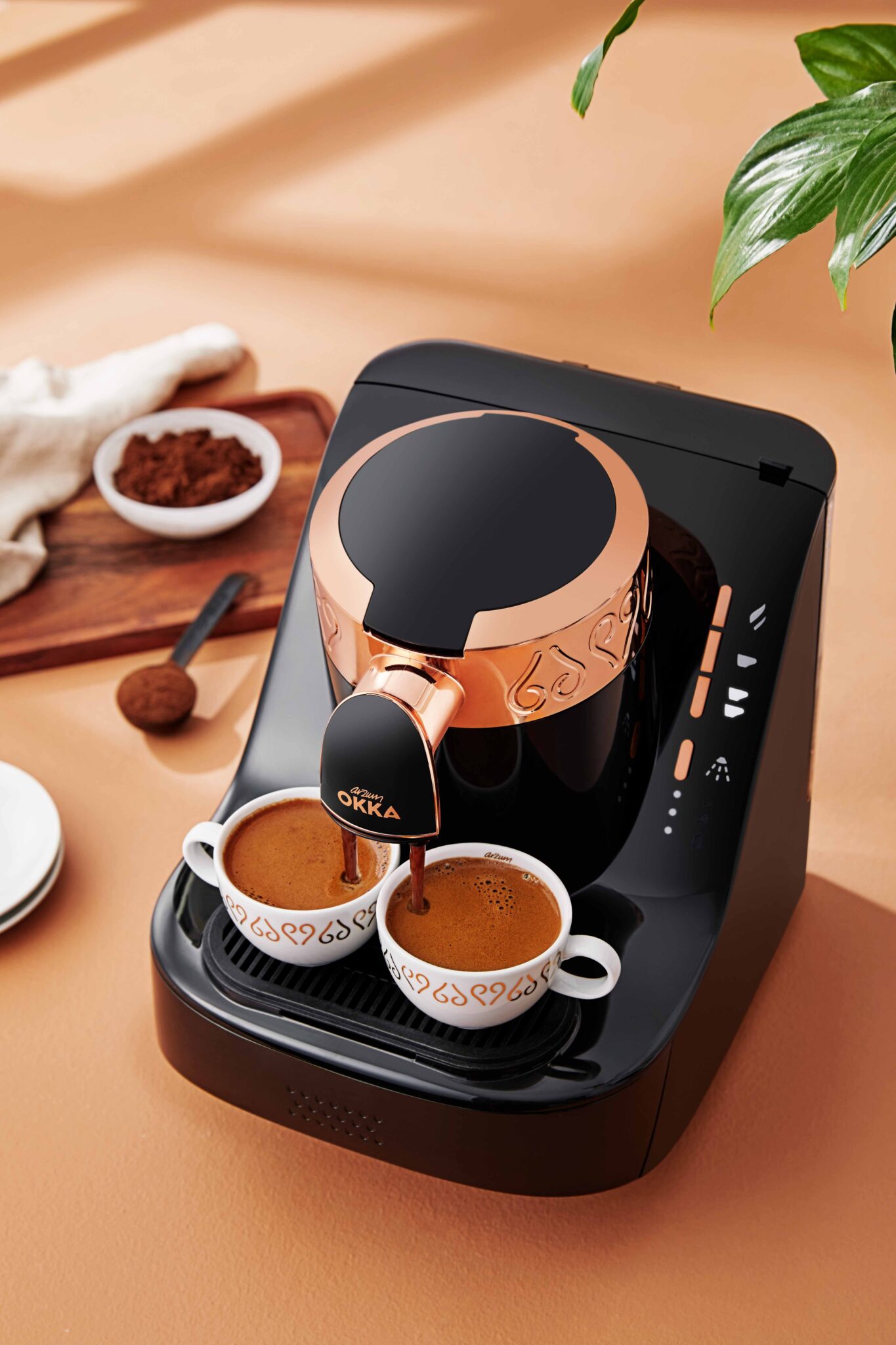 Arzum OKKA Automatic Turkish Coffee Machine - Black, Copper - Arzum Egypt